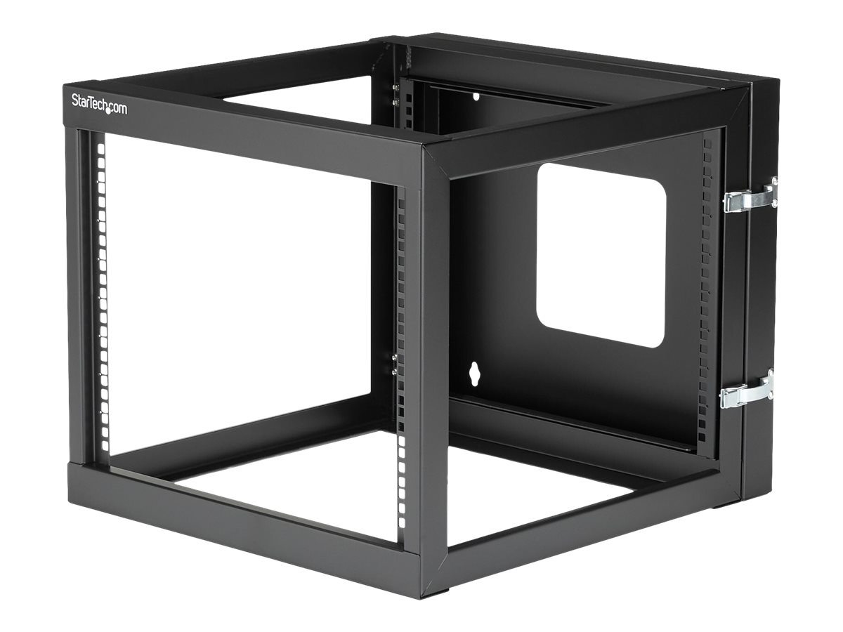 StarTech.com RK819WALLOH | StarTech.com 8U Hinged Open Frame Wall-Mount ...