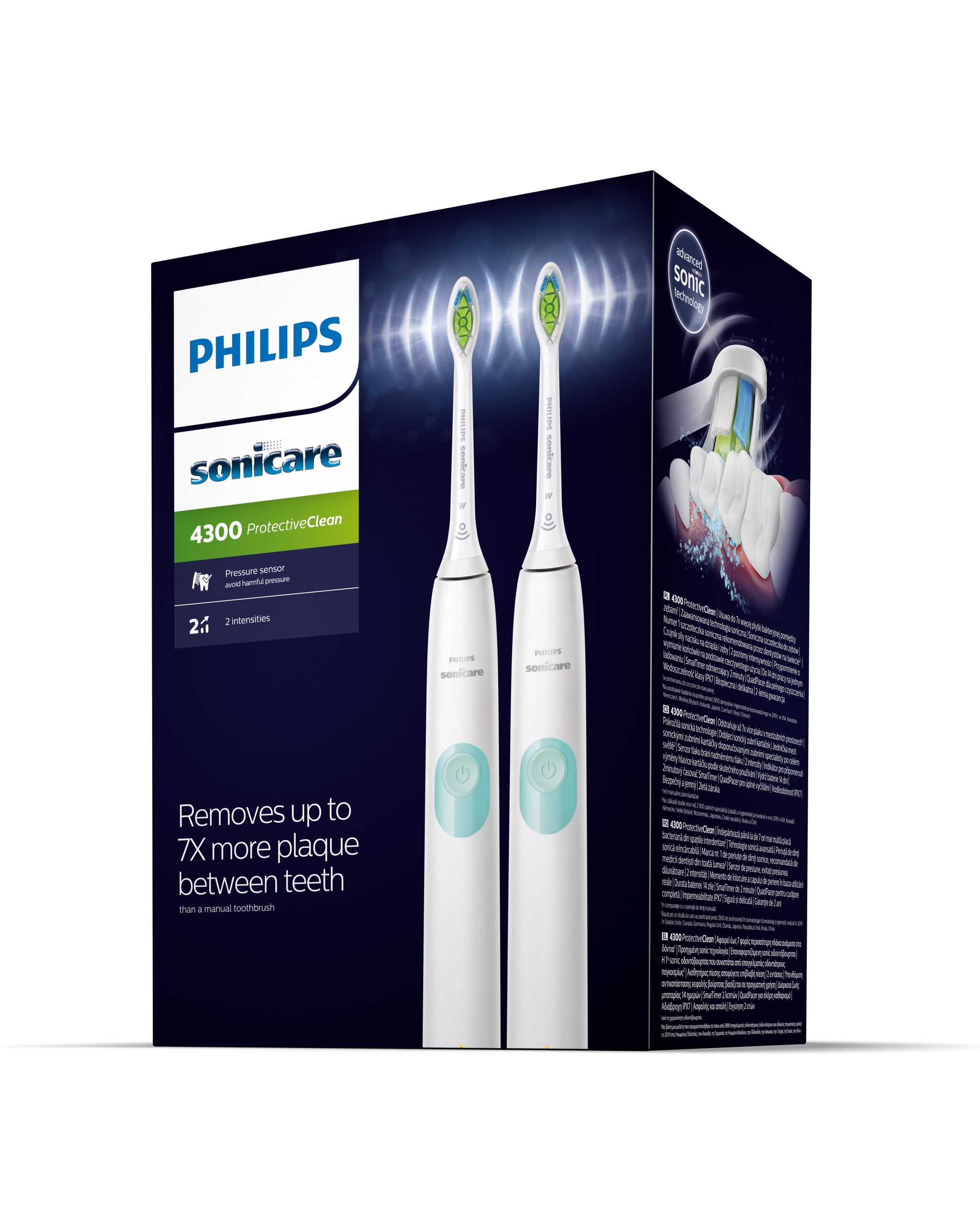 Philips HX6807/35 | Philips 4300 series Built-in pressure sensor Sonic ...