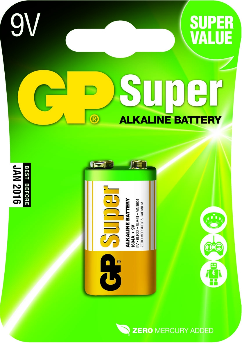 GP Battery 0301604AC1 | GP Battery GP Super Alkaline 1604A - Batterie ...