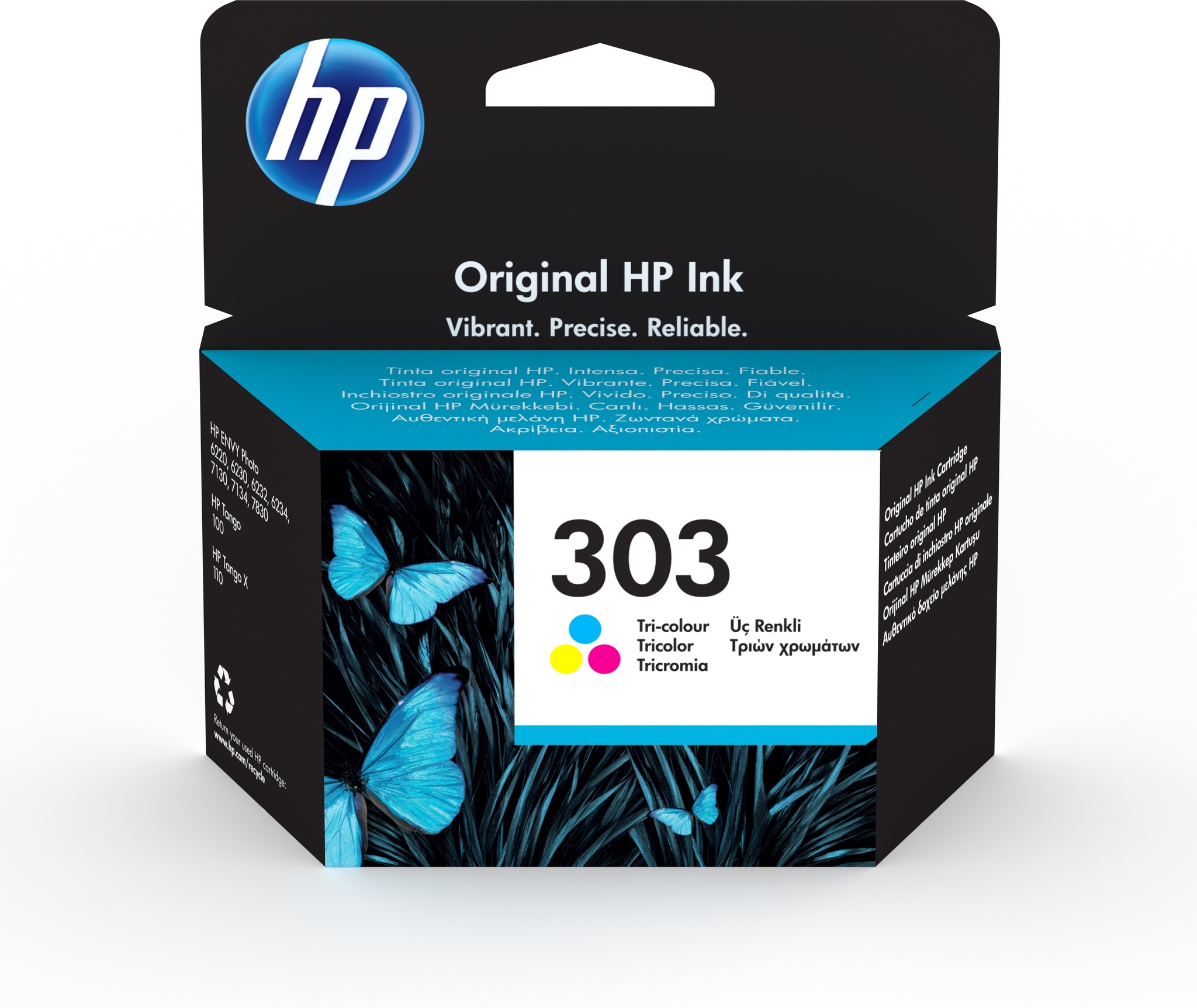 HP T6N01AE#301 | HP 303 Tri-color Original Ink Cartridge | OCTO24.com
