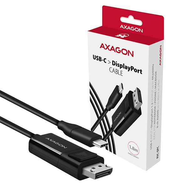 AXAGON RVC-DPC | Axagon RVC-DPC video cable adapter 1.8 m USB Type-C ...