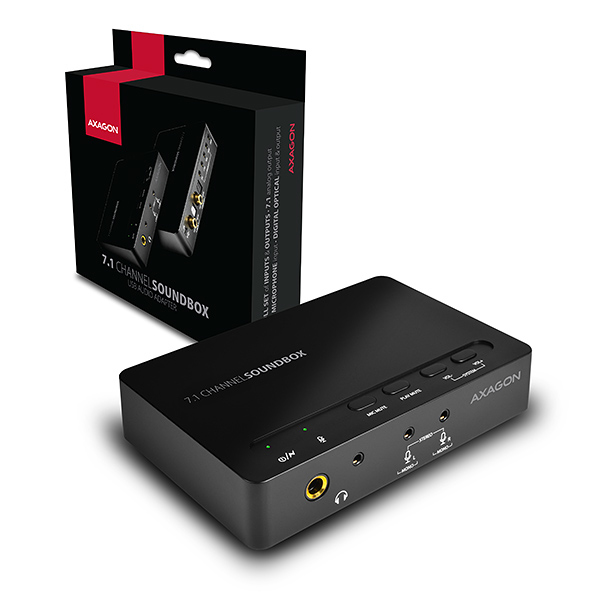 AXAGON ADA-71 | Axagon ADA-71 carte sons 7.1 canaux USB | OCTO24.com