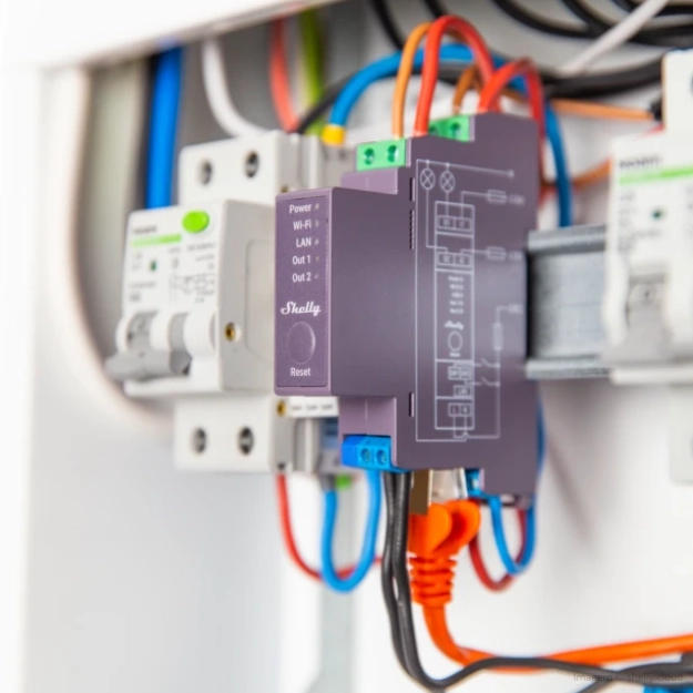 Shelly 095-0144 | Shelly Pro2 electrical relay Black, Blue, Green ...