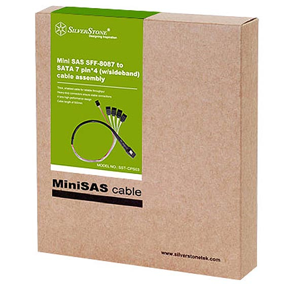SilverStone SST-CPS03 | SilverStone CPS03 - SATA- / SAS-Kabel - mit ...
