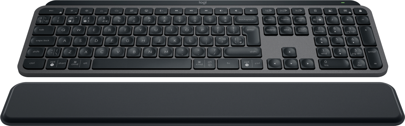 Logitech 920-011586 | Logitech MX Keys S keyboard RF Wireless + Bluetooth QWERTY UK English ...