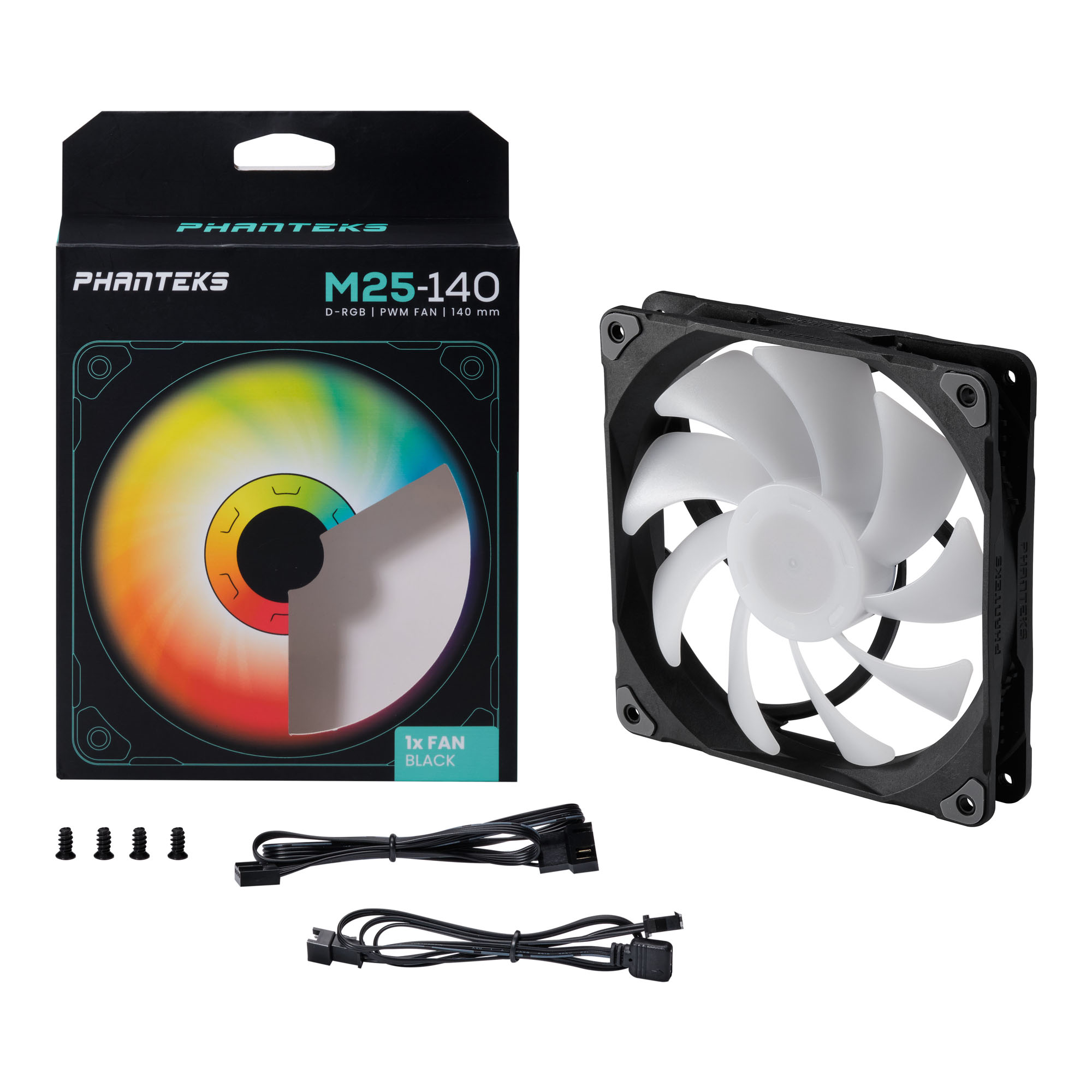 Phanteks PH-F140M25_DRGB_PWM_BK01 | Phanteks M25 Computer case Fan 14 ...