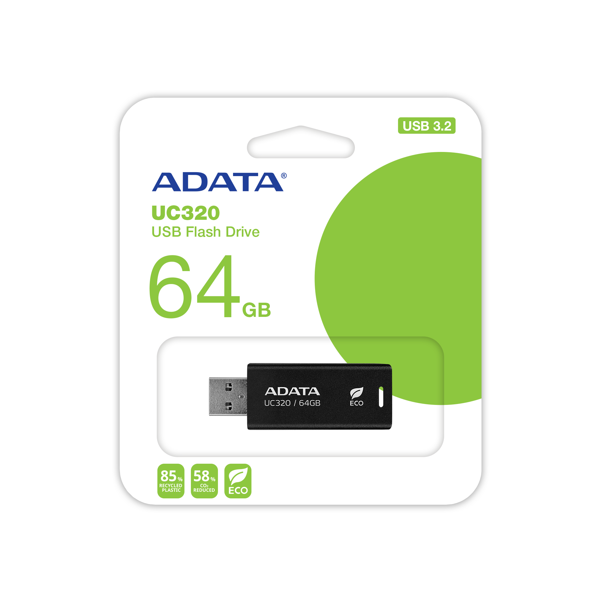 ADATA UC320-64G-RBK/BK | ADATA UC320 USB flash drive 64 GB USB Type-A 3 ...