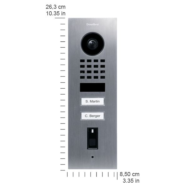 Doorbird 423872301 | DoorBird D1102FV video intercom system Stainless ...
