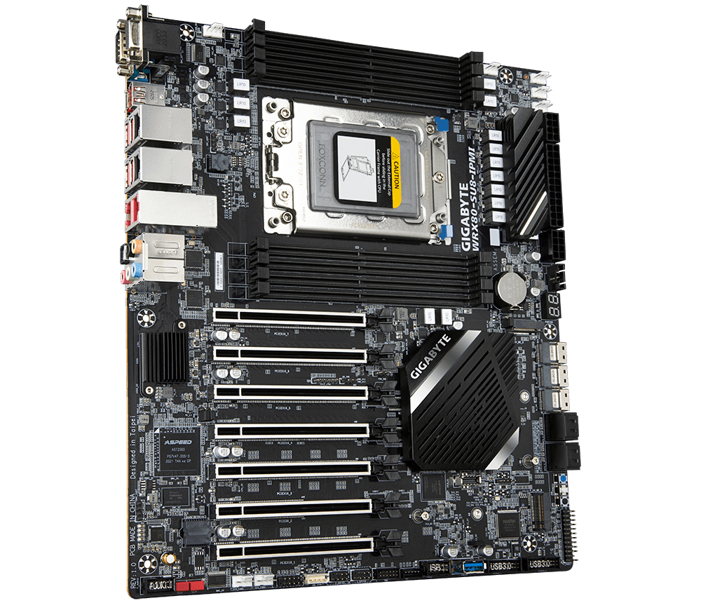 Gigabyte WRX80-SU8-IPMI | Gigabyte WRX80-SU8-IPMI motherboard AMD WRX80 ...