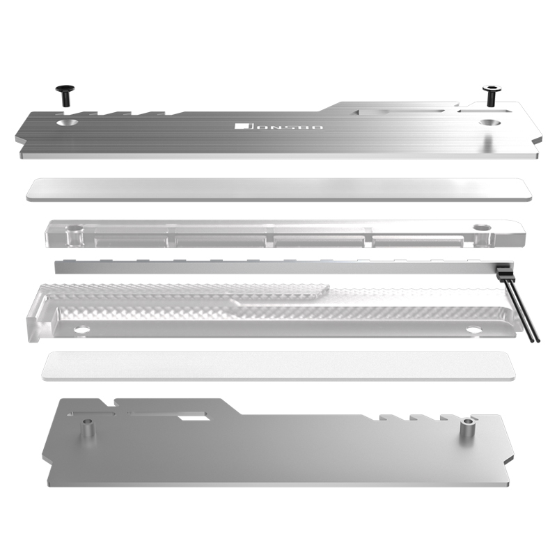 Jonsbo NC-3 ARGBX2 | Jonsbo NC-3 ARGB - Kühlkörper/Radiator - Silber ...