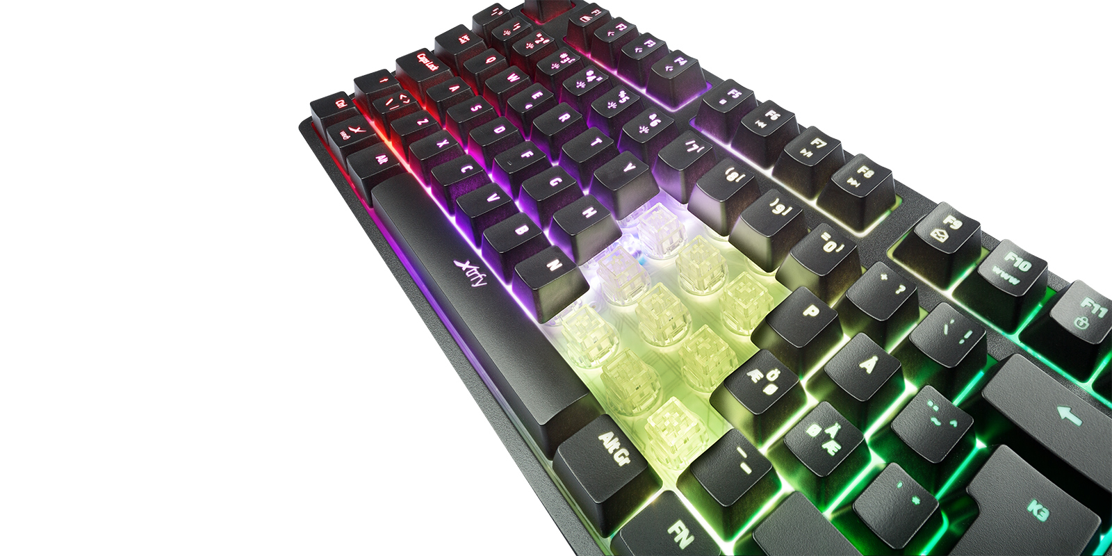 Xtrfy XG-K3-RGB-DE | CHERRY XTRFY K3-RGB keyboard USB German Black ...