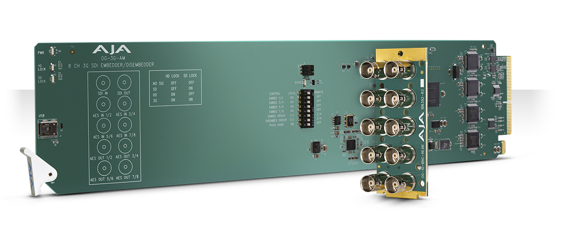 AJA OG-3G-AM | AJA OG-3G-AM module de traitement de signal modulaire ...