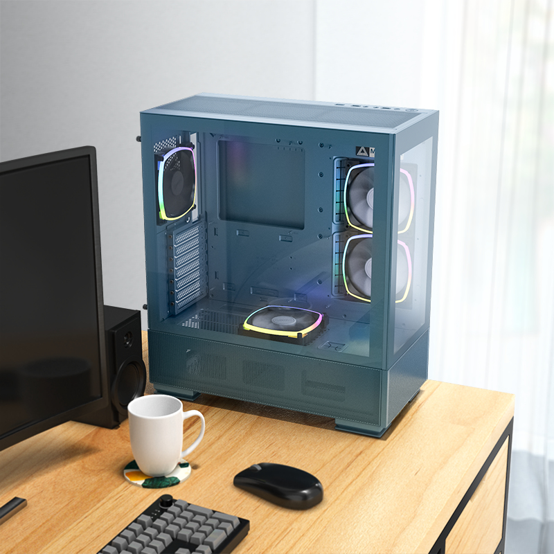 MONTECH SKY-TWO-M | Montech SKY TWO Midi Tower Blue | OCTO24.com